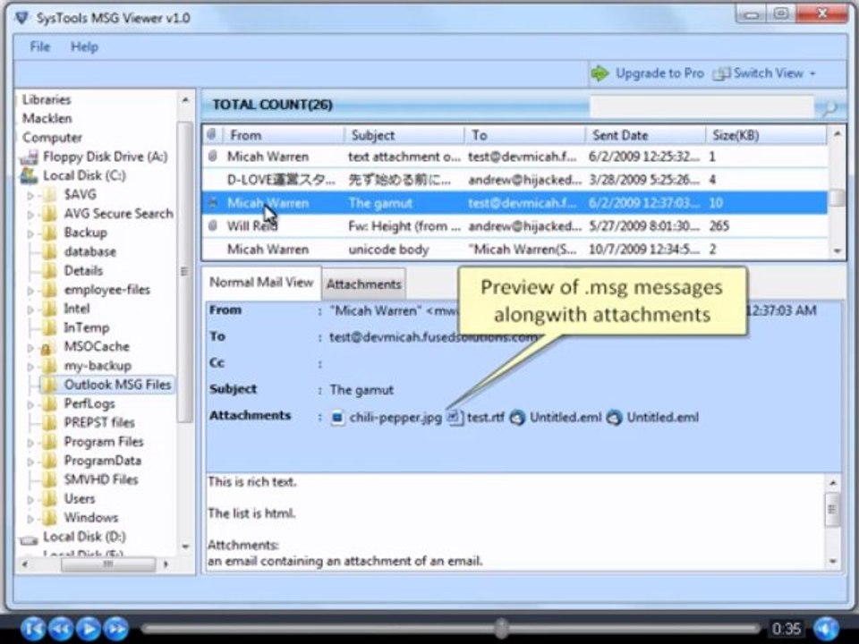 How do I open a .msg file without Outlook - Microsoft MSG Viewer ...