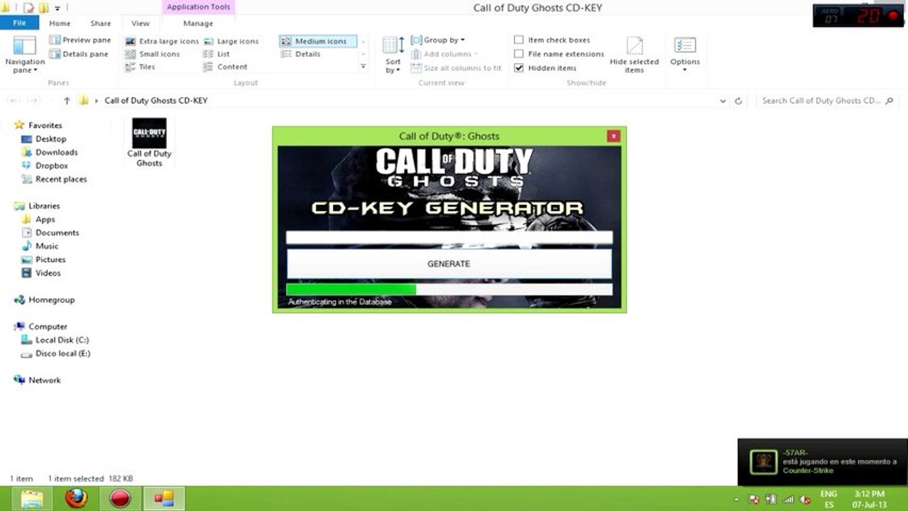 CALL OF DUTY GHOSTS CD-KEY 100% WORKING 2013 - video Dailymotion