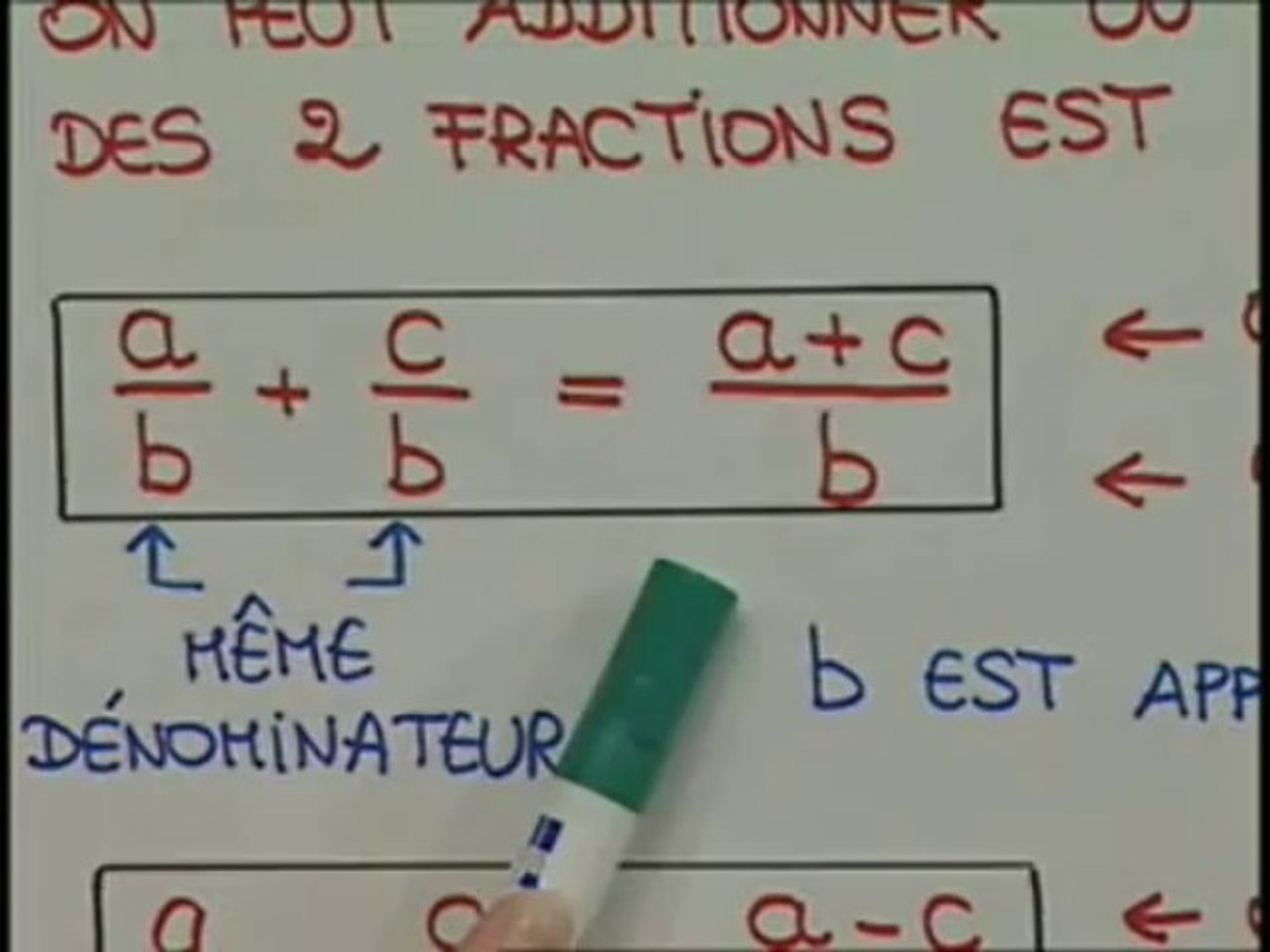 Memes Denominateur Comparaison De Fractions Avec Même Dénominateur