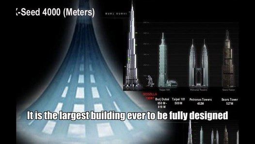 The X Seed 4000, the 4000 meter tall building (Remade) - video dailymotion