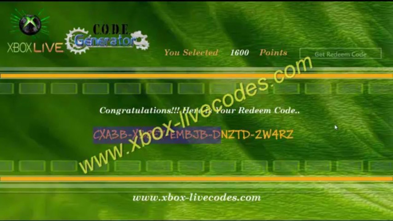 Xbox Live Code Generator - Free Xbox Codes 1600 Membership [Working ...