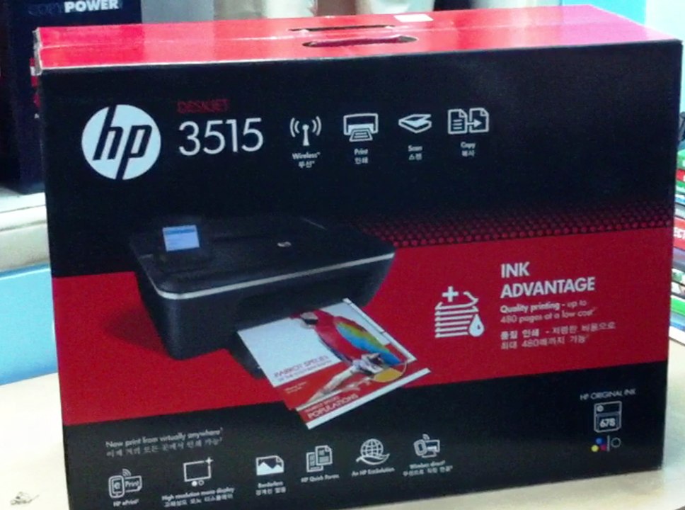 HP Desk-jet 3515 All-in-One Wireless Printer Unboxing (INDIA) - video ...