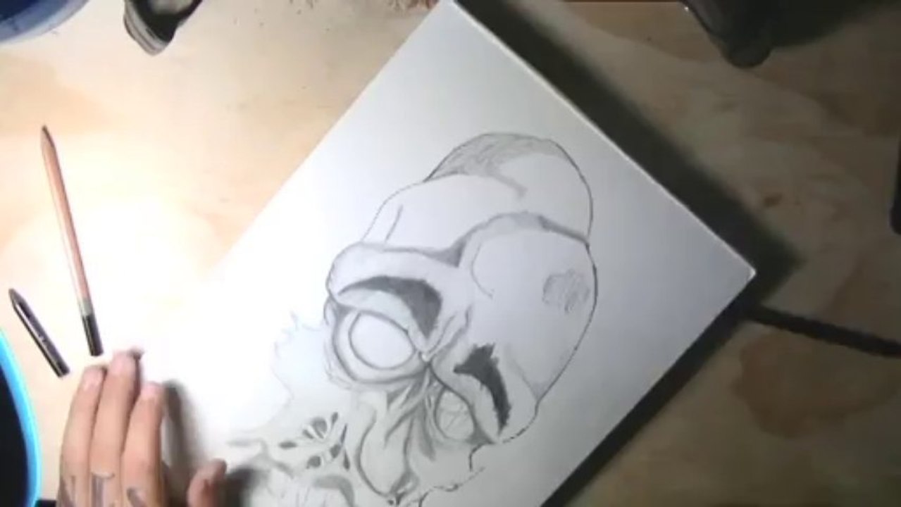 How to Draw a Zombie Face, Bluddy Pencil Style - video Dailymotion