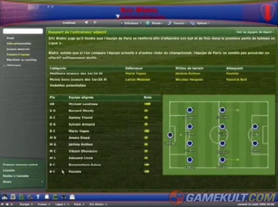 Football Manager 2007 - Un peu de gestion - Vidéo Dailymotion