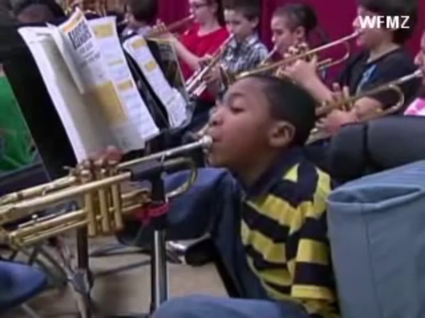 Boy Playing Trumpet