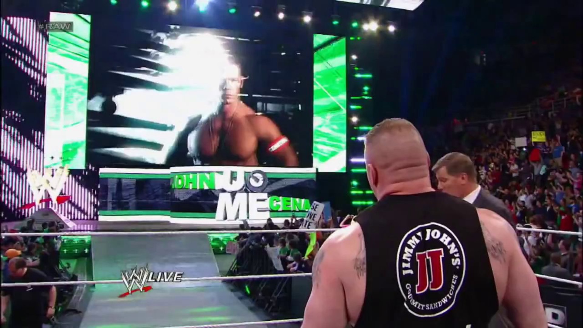 Brock Lesnar Agus John Cena Brawl John Cena Brawl With Brock Lesnar