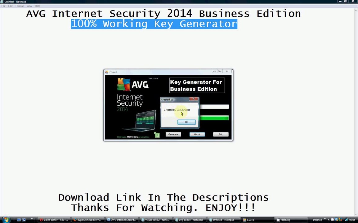 AVG Internet Security Business Edition 100% Working Key Generator ...