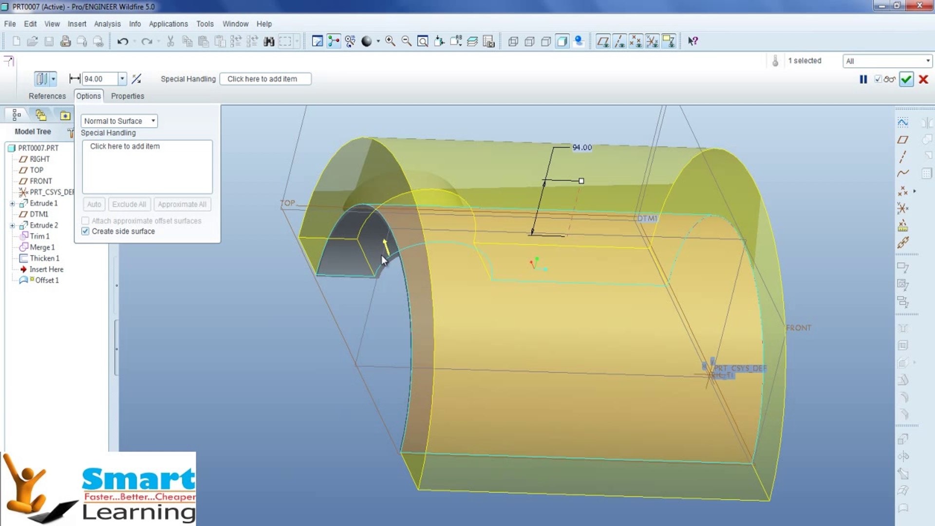 Pro Engineer Wildfire Revolve Feature