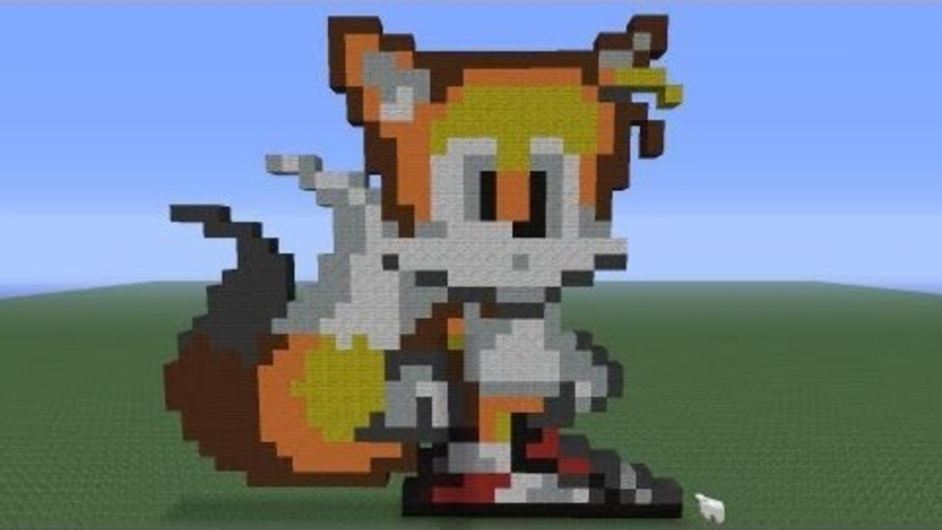 Minecraft Sonic Pixel Art