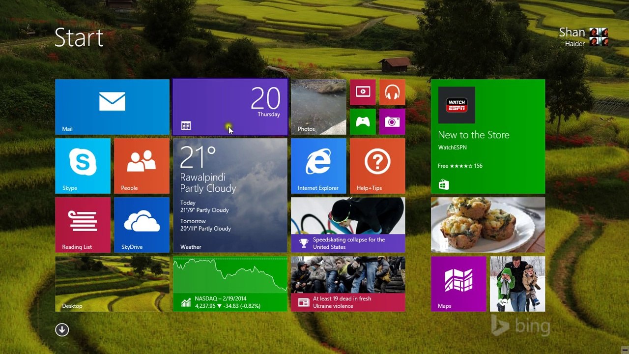 HOW TO CHANGE WINDOWS 8.1 START MENU BACKGROUND - video Dailymotion