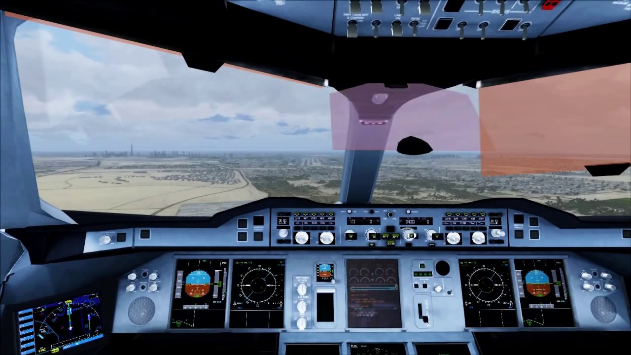 FSX Airbus A380 Full Cockpit Landing @ Dubai ( HD ) - video Dailymotion
