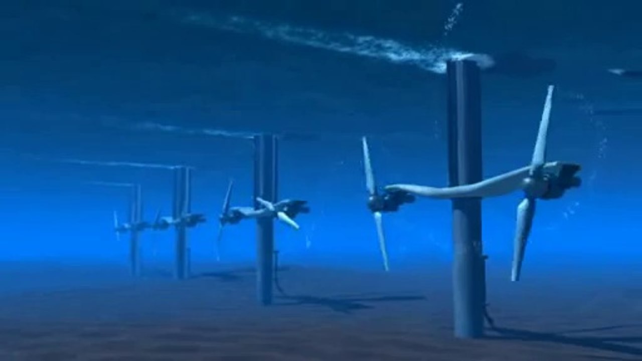 SeaGen 1.2MW tidal generator - video Dailymotion