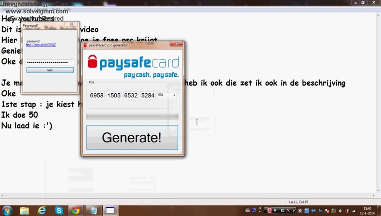 Paysafecard Generator hacker 2014 Générateur de Code Paysafecard ...