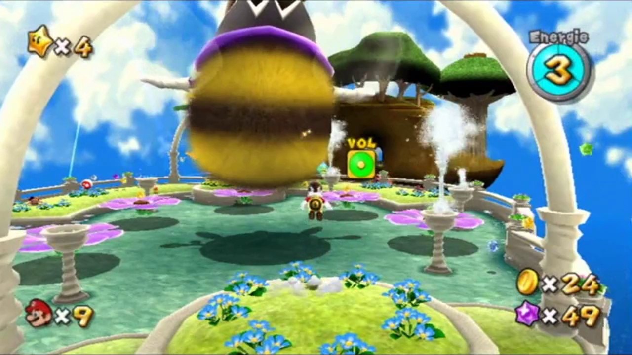 Super Mario Galaxy - Royaume des abeilles - Étoile 1 : Envole-toi ...