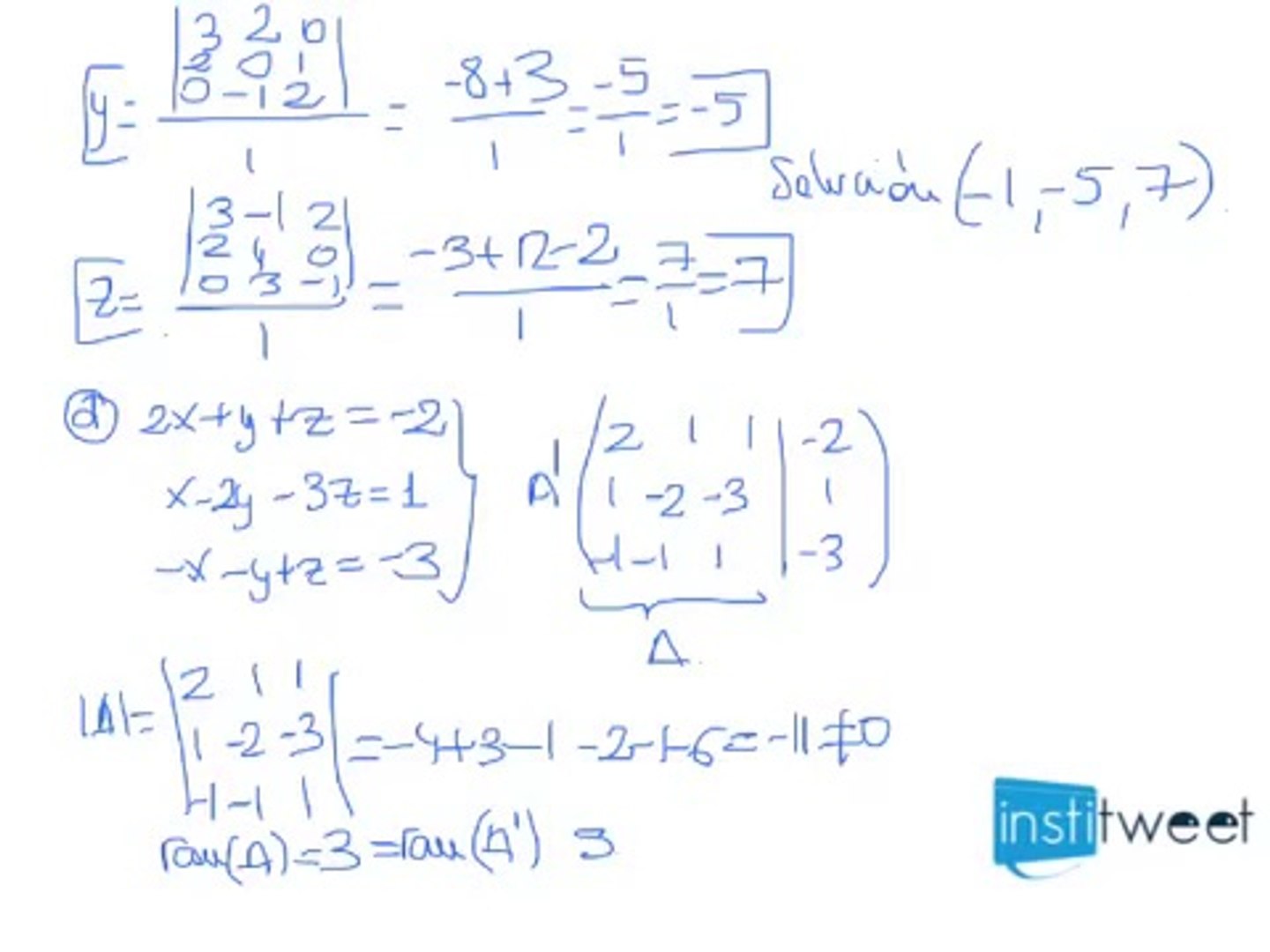 Infectar Evaluable Saga ejercicios con la regla de cramer Gran cantidad ...