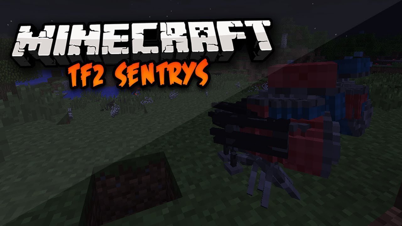 Minecraft: TF2 Sentry Guns Mod!! Amazing Self - Defense Weapon!!! [1.7. ...
