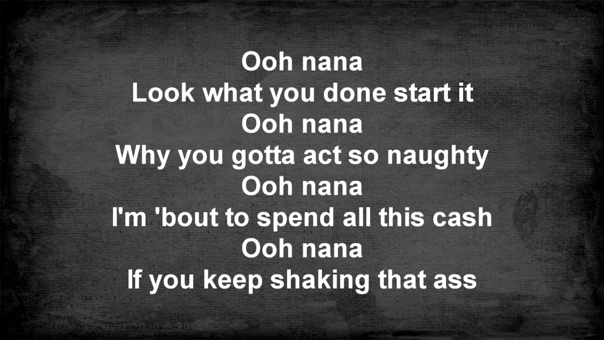 Nana Trey Songz Lyrics