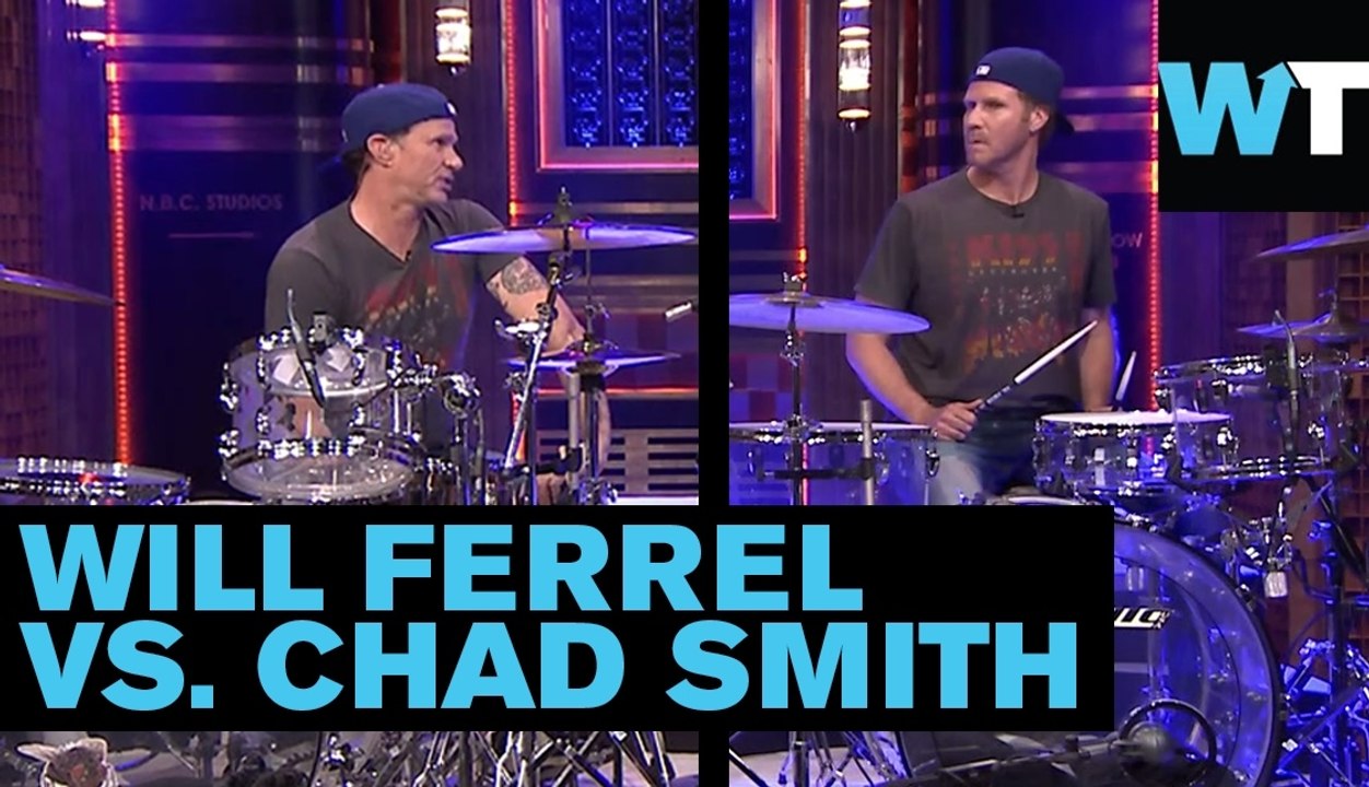 Will Ferrell And Chad Smith S Tonight Show Drum Off What S Trending
