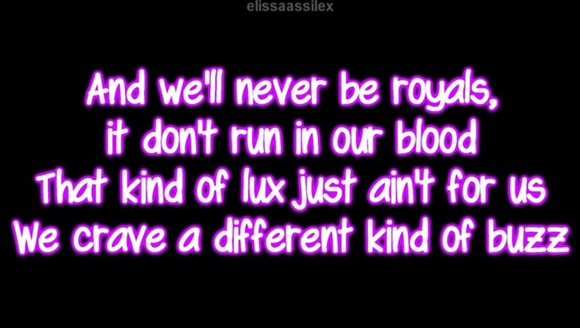 Lorde Royals Lyrics Tumblr