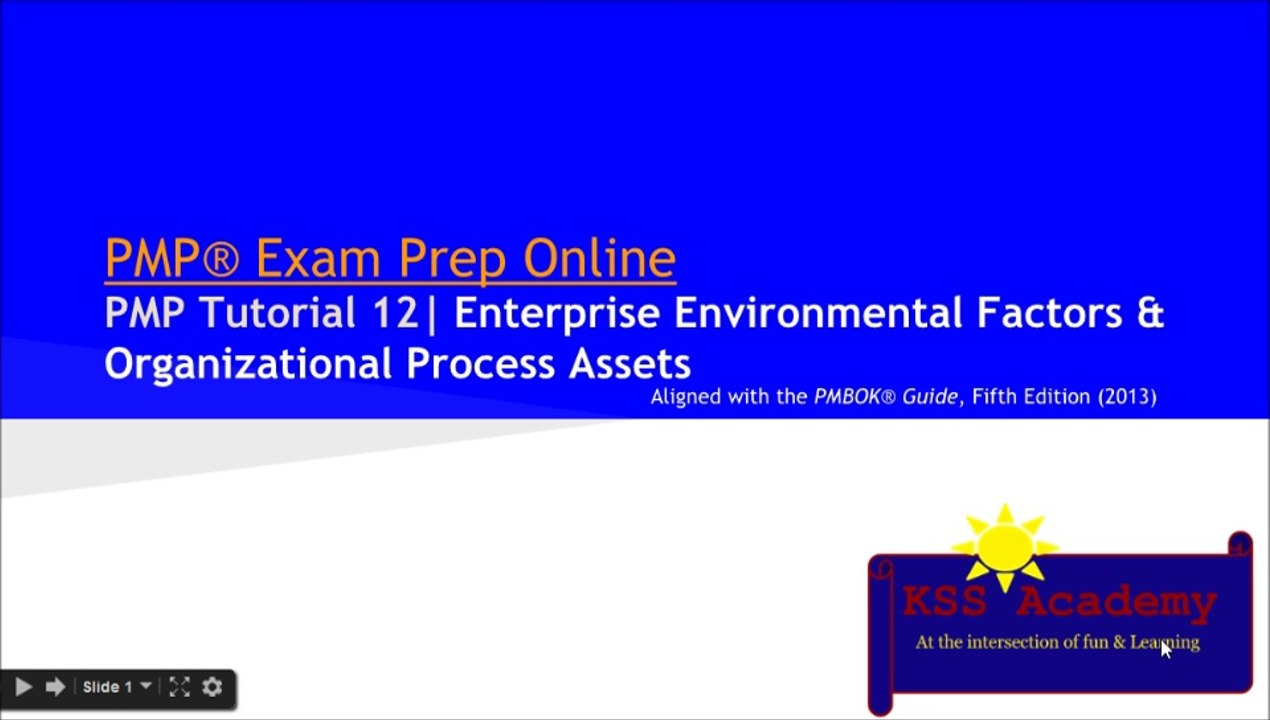 PMP® Exam Prep Online, PMP Tutorial 12 | Enterprise Environmental ...