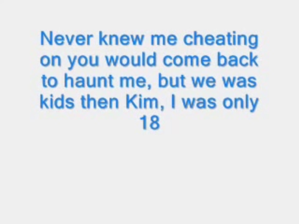 Eminem - Kim (Lyrics / Paroles) - Vidéo Dailymotion