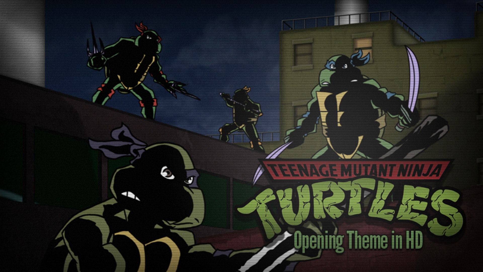 Teenage Mutant Ninja Turtles Cartoon Intro Poster By