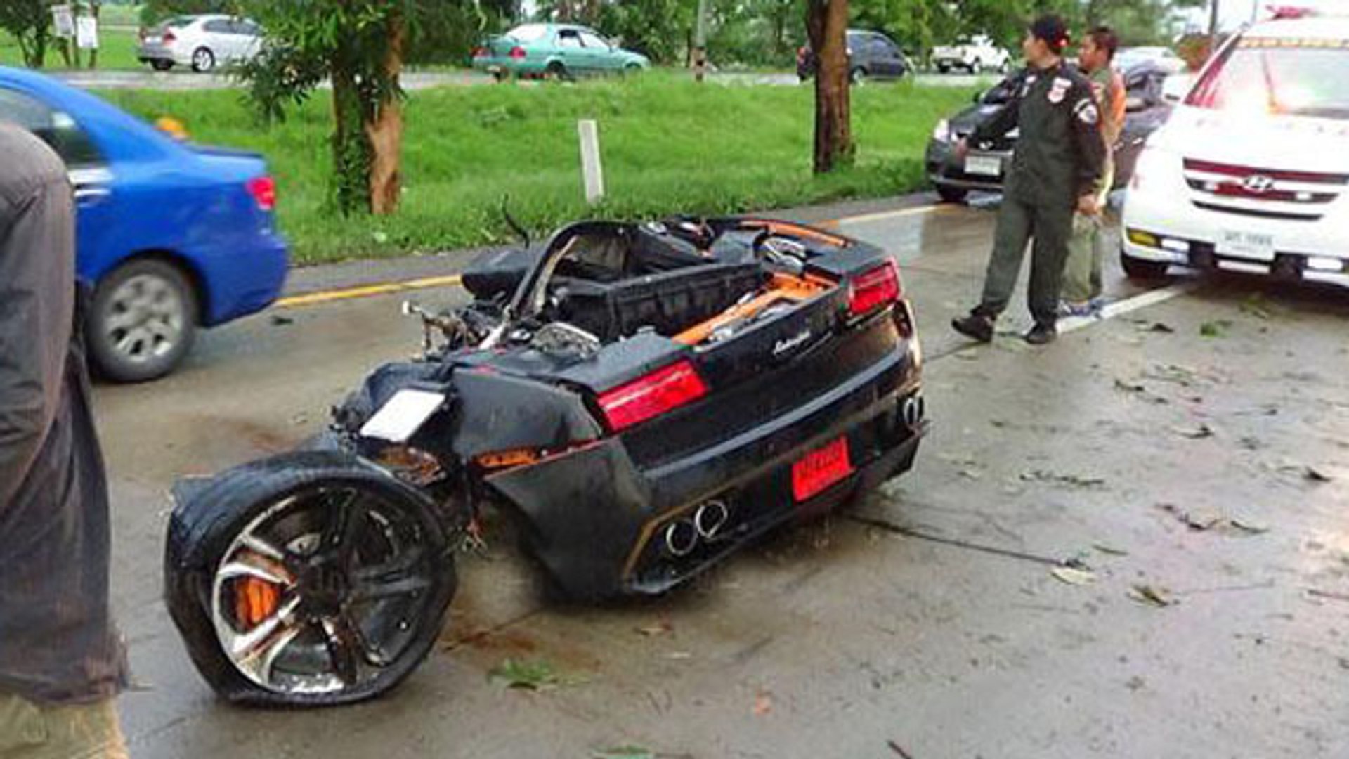 Lamborghini Gallardo Crash