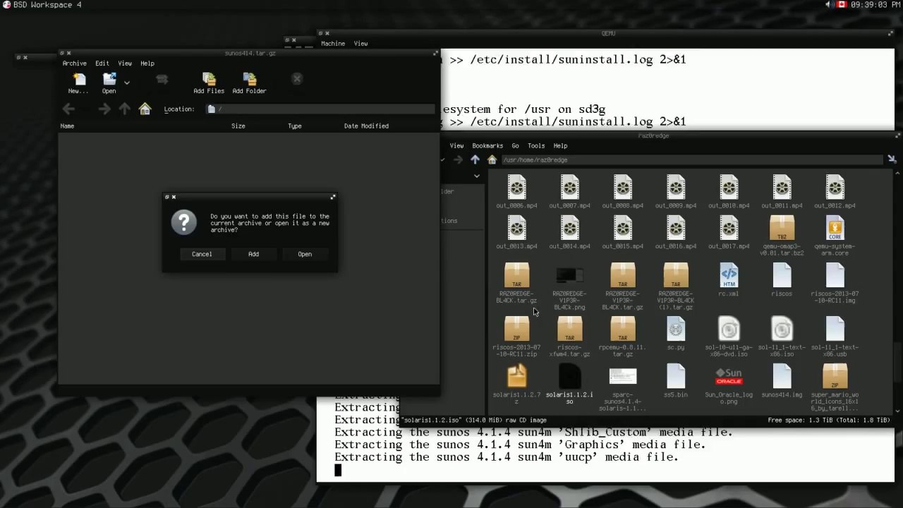 How to setup SunOS 4.1.4 in QEMU - video Dailymotion