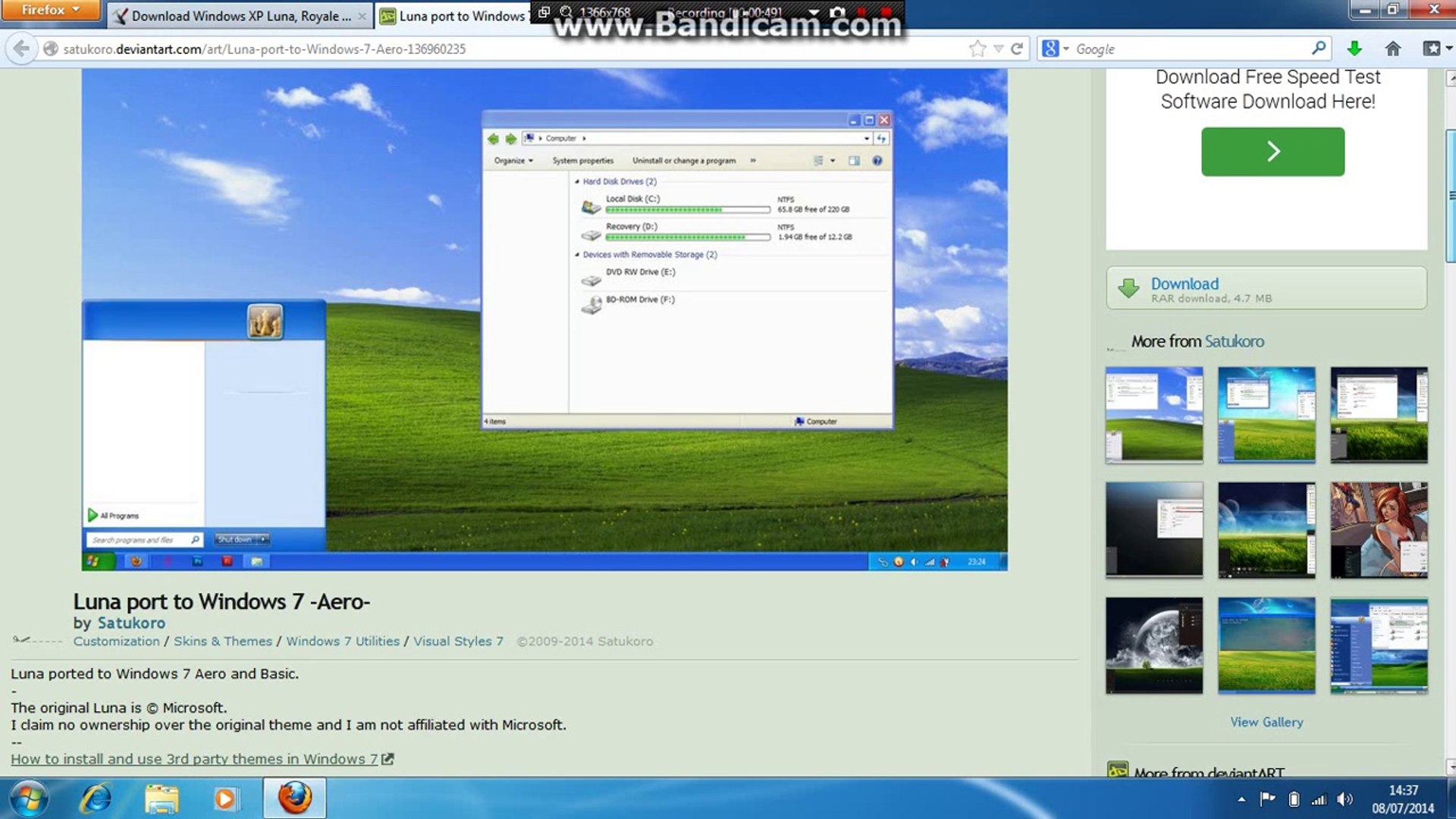 Windows 7 Theme For Xp