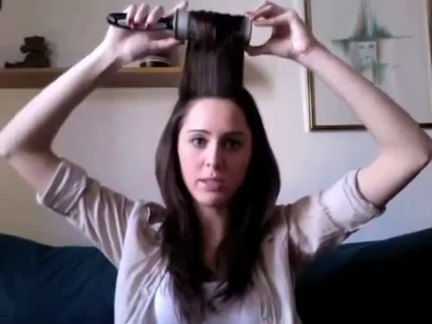 A través de Sacrificio Costa peinar flequillo de lado con volumen ...