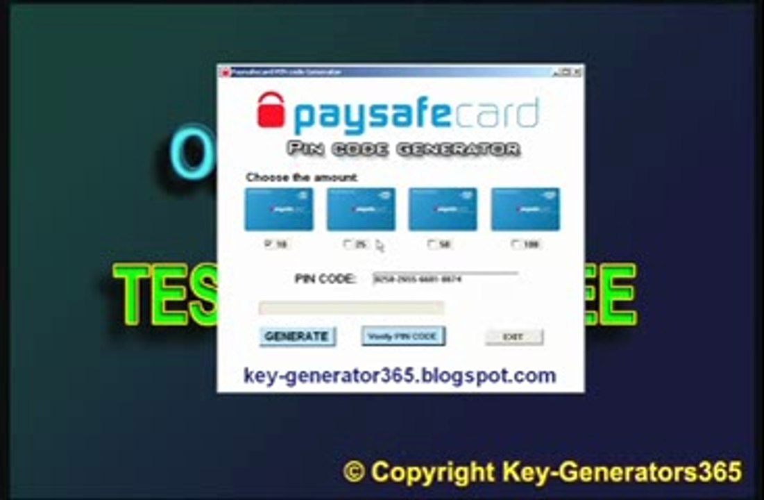 Paysafecard code generator 2014! New Paysafecard pin code! - video ...