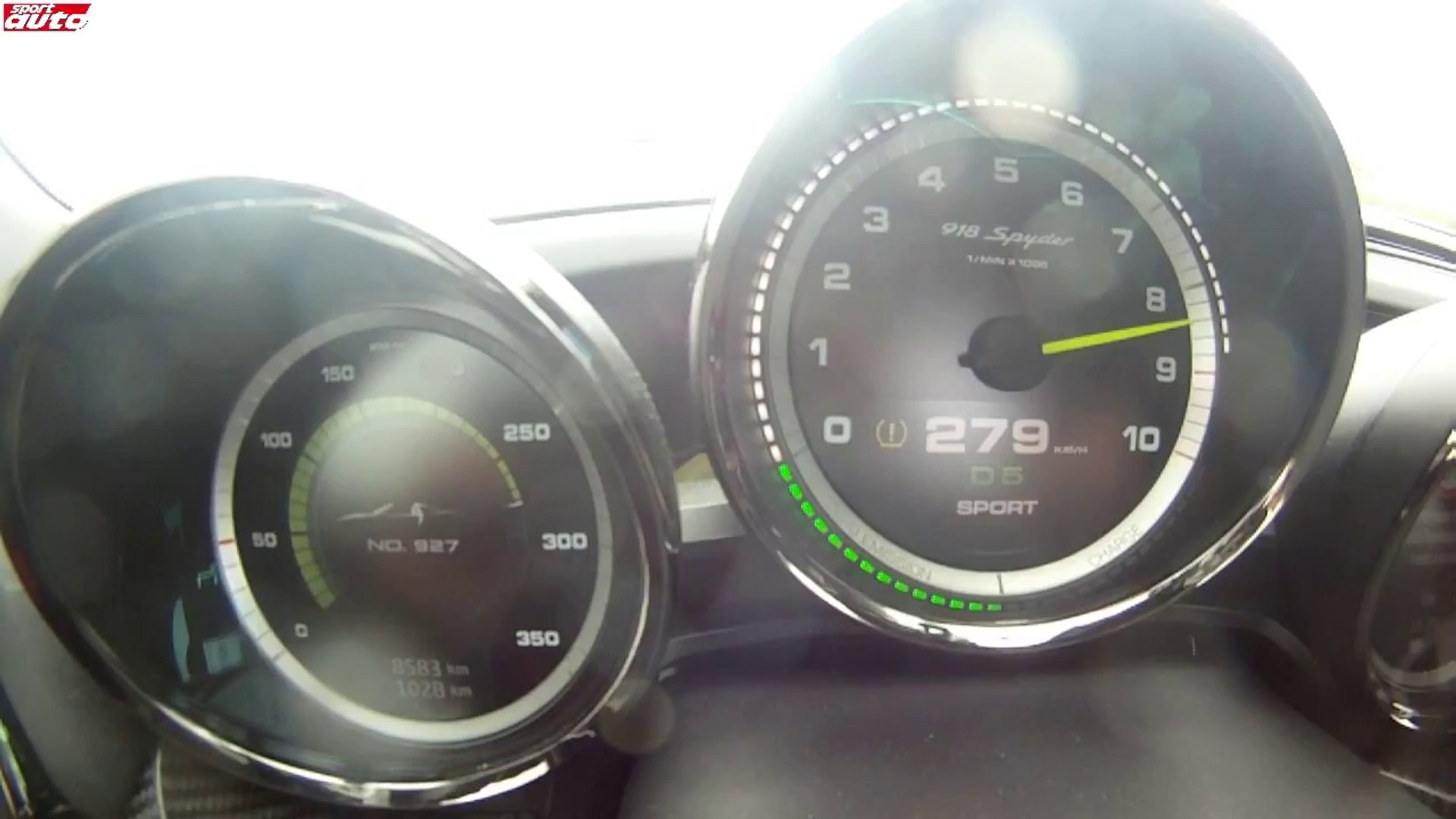 Porsche 918 Spyder Speedometer