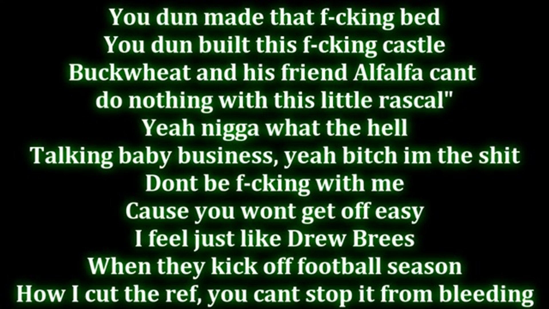 Rap Lyrics Freestyle Dirty