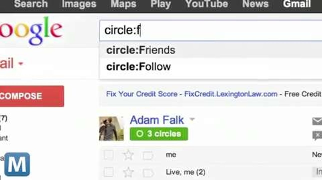 Gmail Puts Friends and Circles ‘Front and Center’ - video Dailymotion
