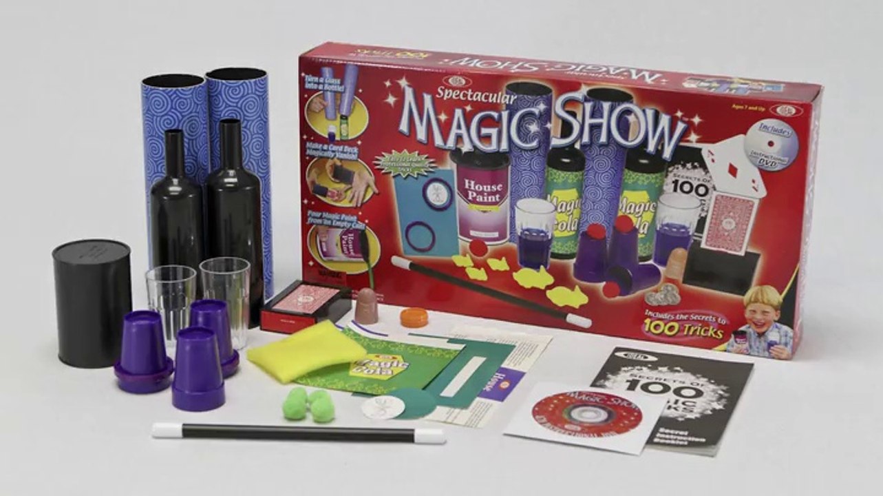 POOF-Slinky - Ideal 100-Trick Spectacular Magic Show Set with ...