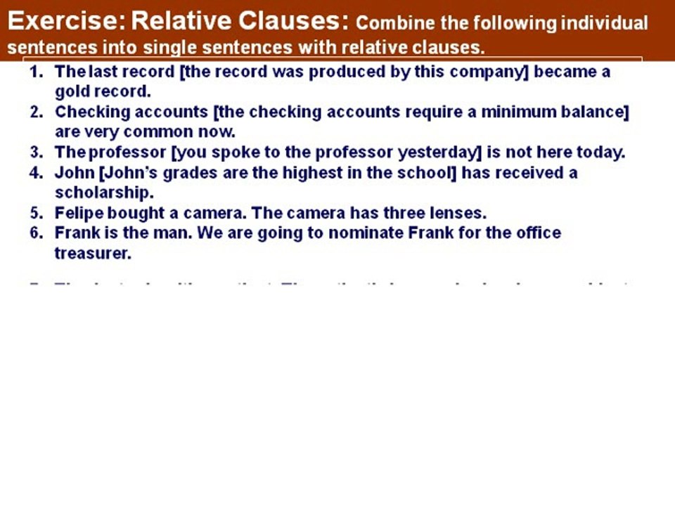 ENGLISH-Relative Clauses-restrictive clause-nonrestrictive clause ...