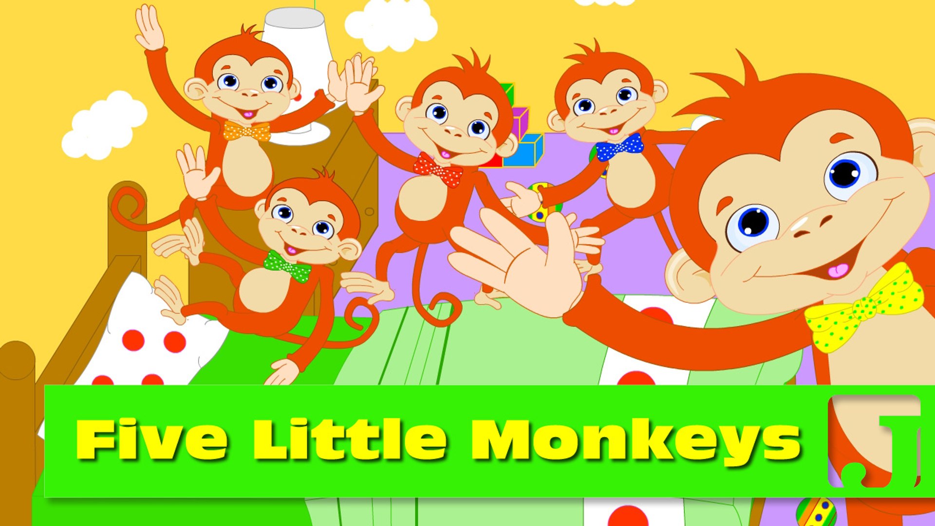 5 Little Monkeys Youtube Five Little Monkeys Jumping On The Bed (New
