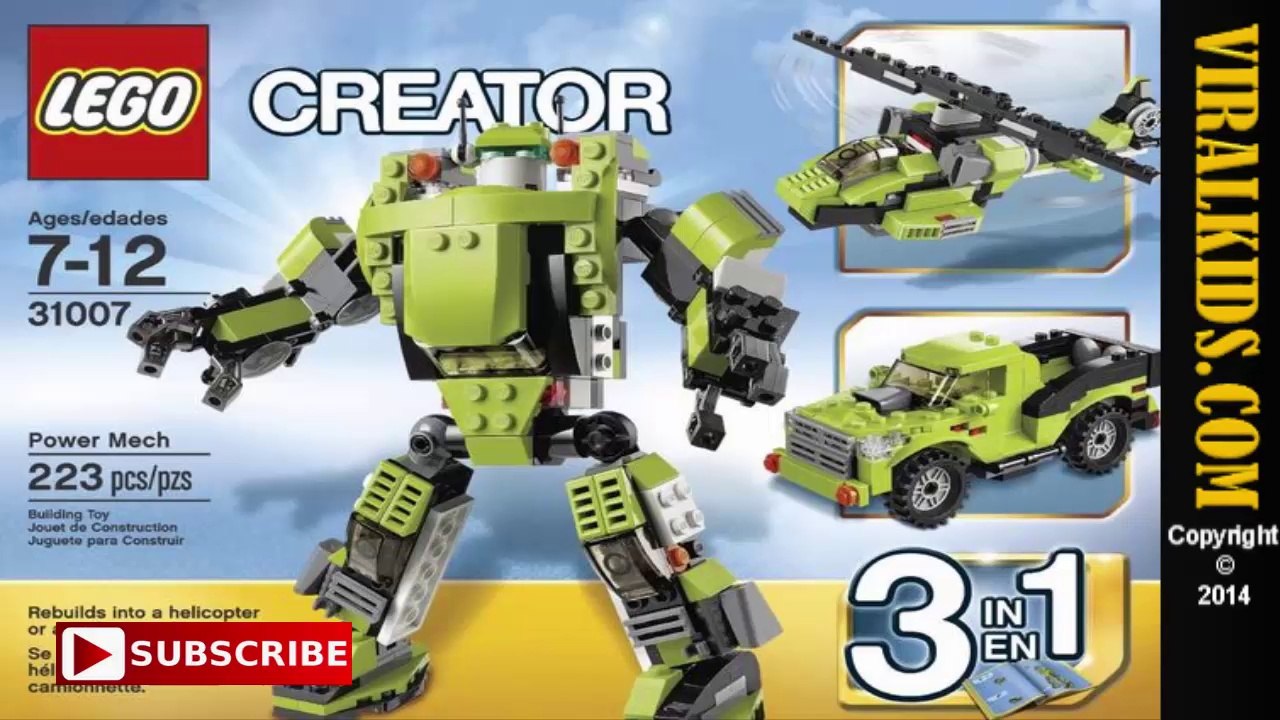 LEGO Creator - Power Mech 31007 - Review - video Dailymotion