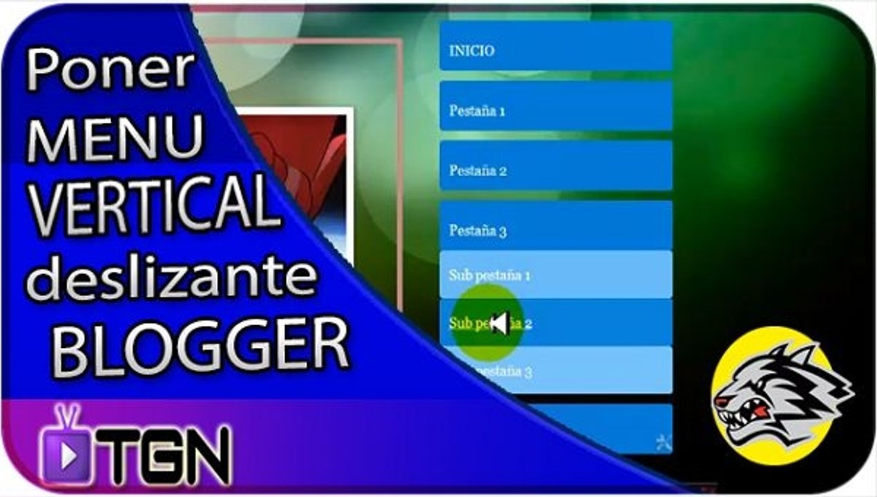 Menú Vertical Desplegable (deslizante) para Blogger css - Vídeo Dailymotion