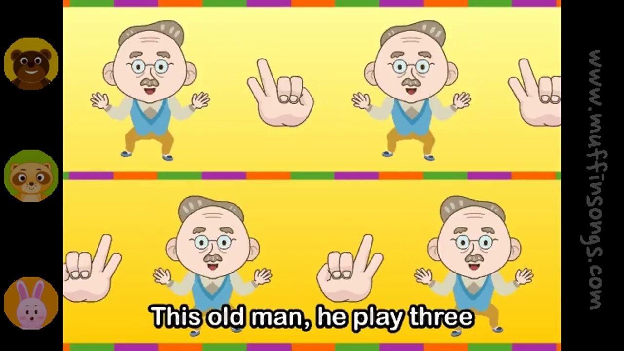 This old man _ nursery rhymes & children songs with lyrics - video ...