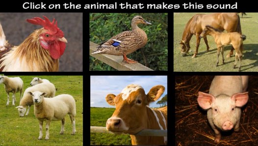 Farm Animal Sounds - An Interactive Game for Kids - video dailymotion