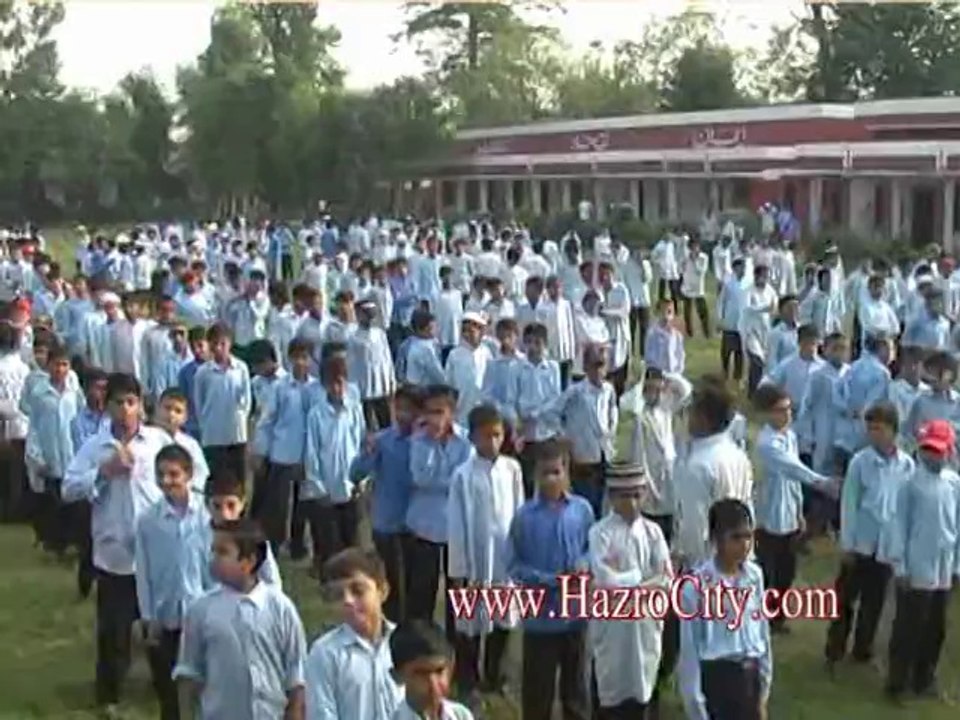 Government High School Hazro while daily parade time at morning (Video ...