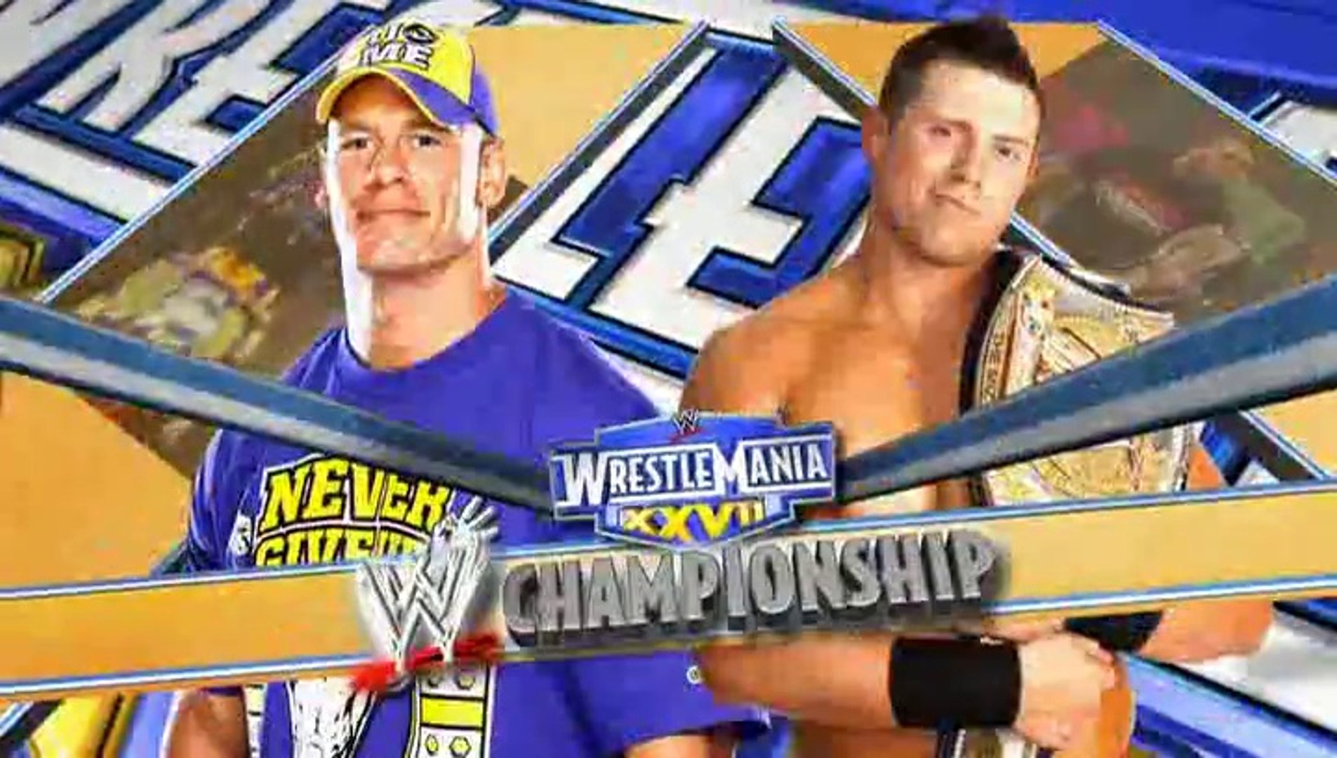 Wrestlemania 27 John Cena Vs The Miz