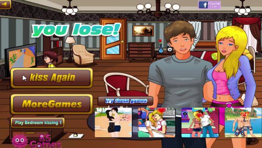 Đ Bedroom Kissing Game 2_ kissing games Games_ Game Walkthrough - video ...