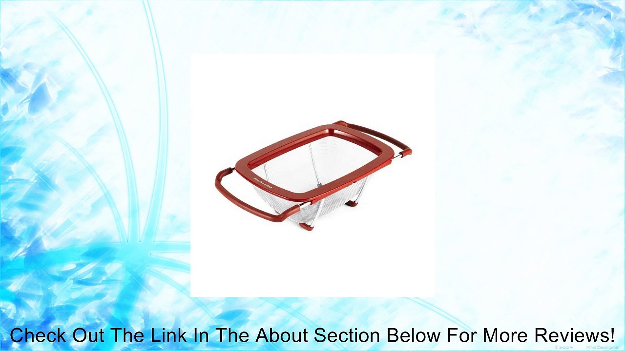 KitchenAid Expandable Colander Strainer, Red Review - video Dailymotion