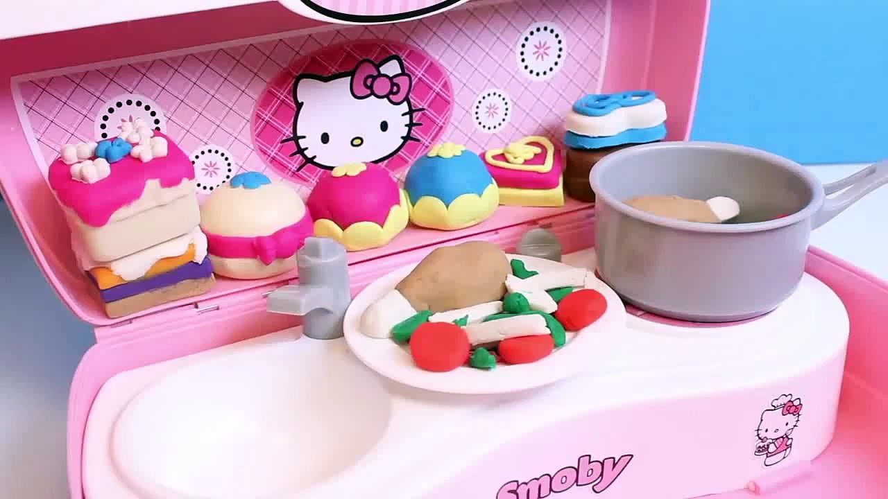 Play Doh Hello Kitty Mini Kitchen Playset Mini Cocina Juguetes Hello ...
