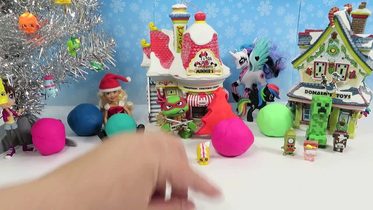 PlayDoh Surprise Christmas Village Shopkins Minecraft Moshi Monsters ...