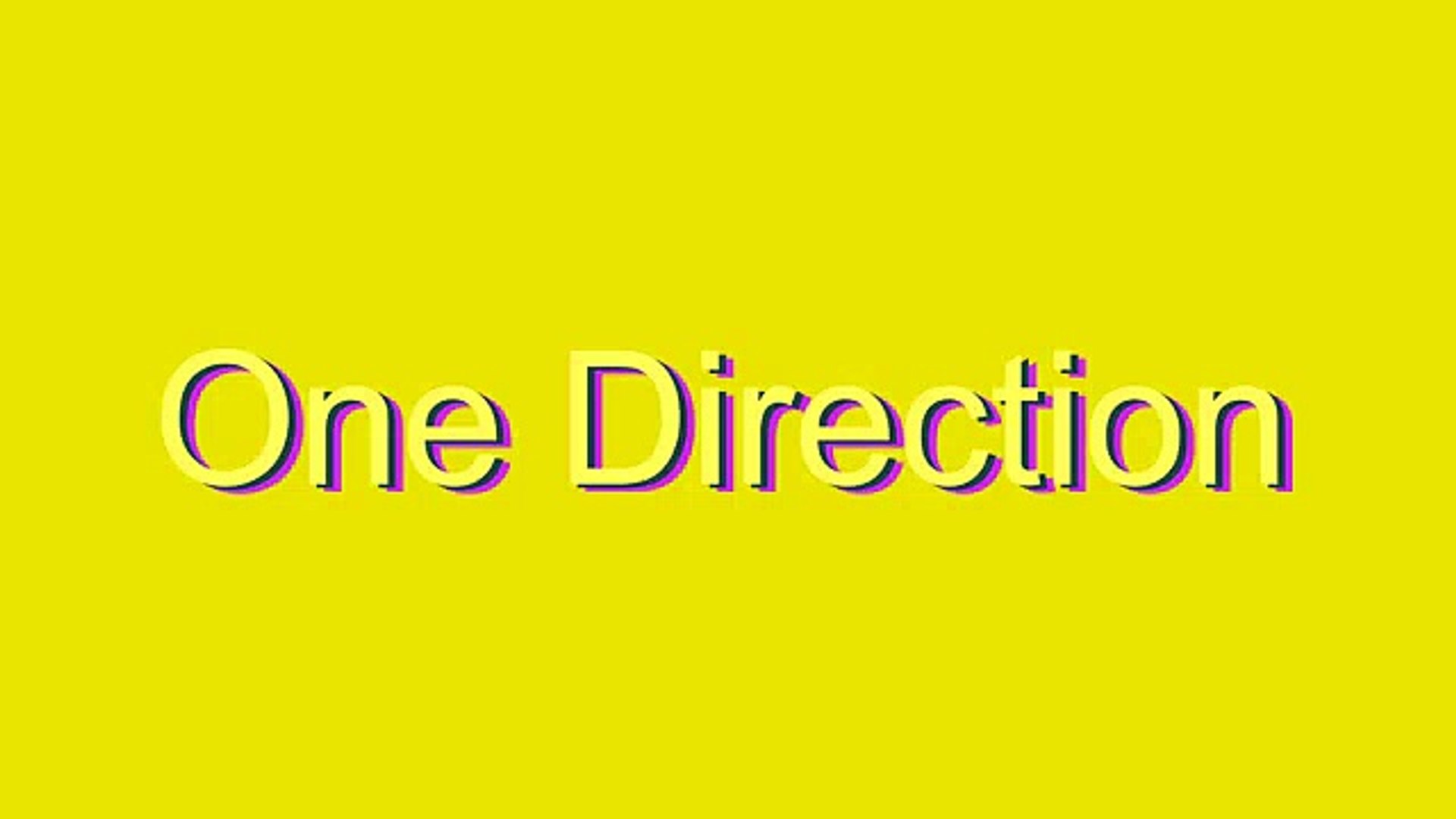 One Direction Name Logo