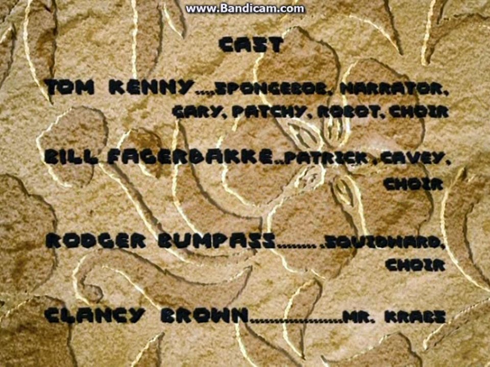SpongeBob SquarePants Closing Credits [SpongeBob BC Custom] (2002 ...