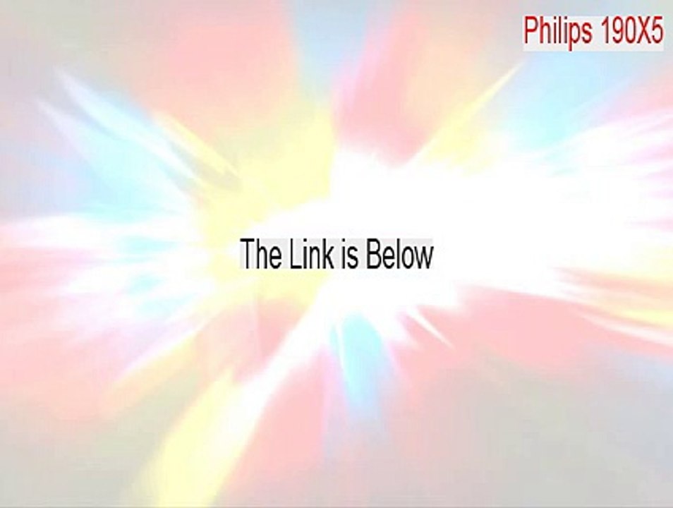 Philips 190X5 (19 inch LCD MONITOR 190X5) Full Download (philips 190x5 ...